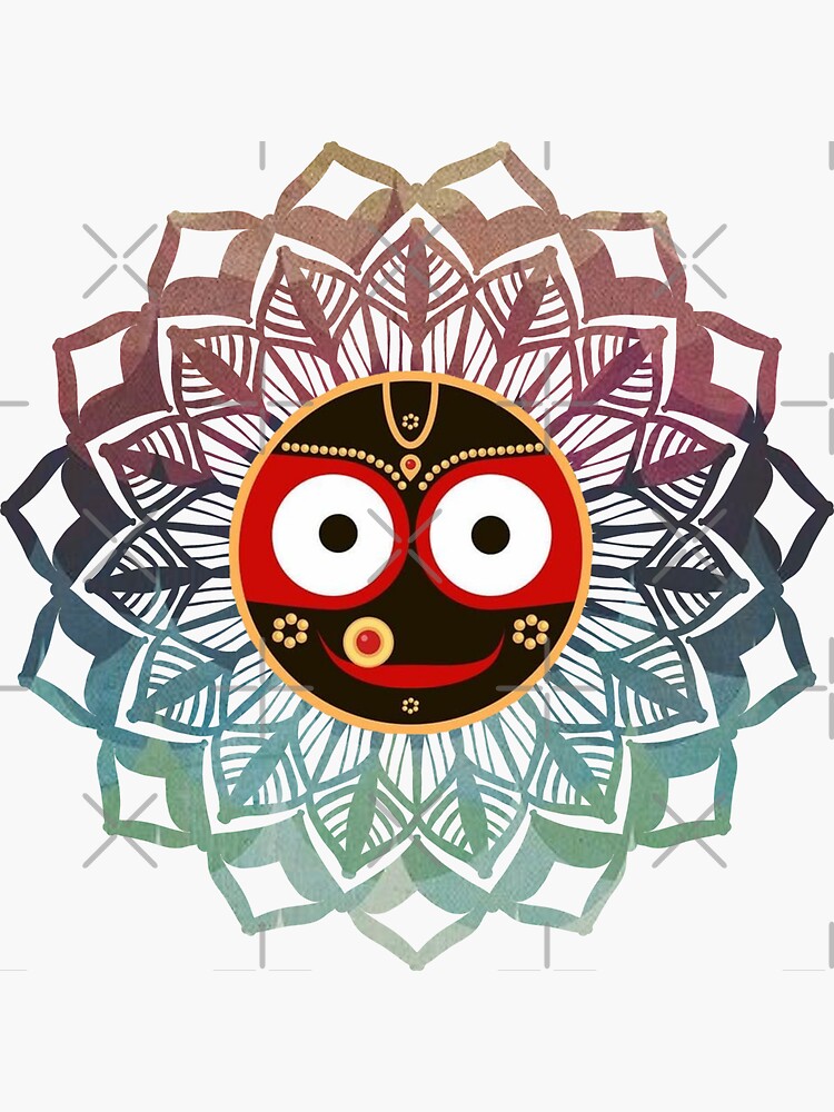 "Jagannath jai Jagannath lord Jagannath " Sticker for Sale by Krishnavi ...