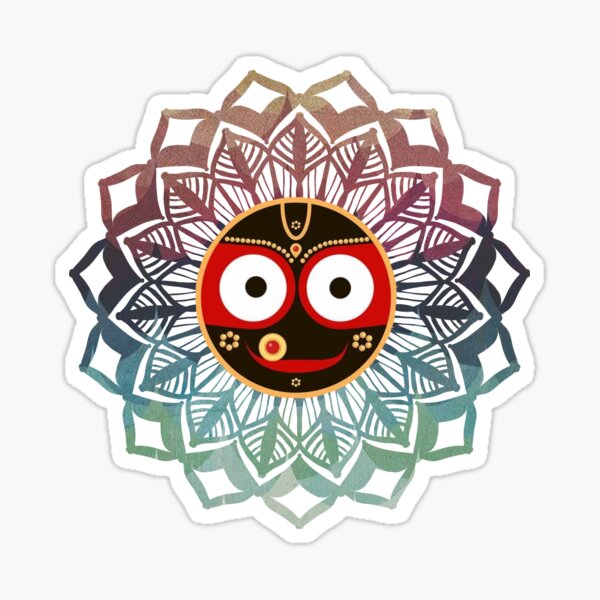 "Jagannath jai Jagannath lord Jagannath " Sticker for Sale by Krishnavi ...