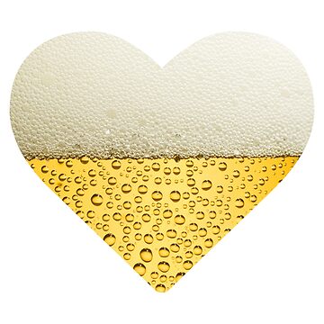"Beer Heart " Sticker for Sale by lukassfr | Redbubble