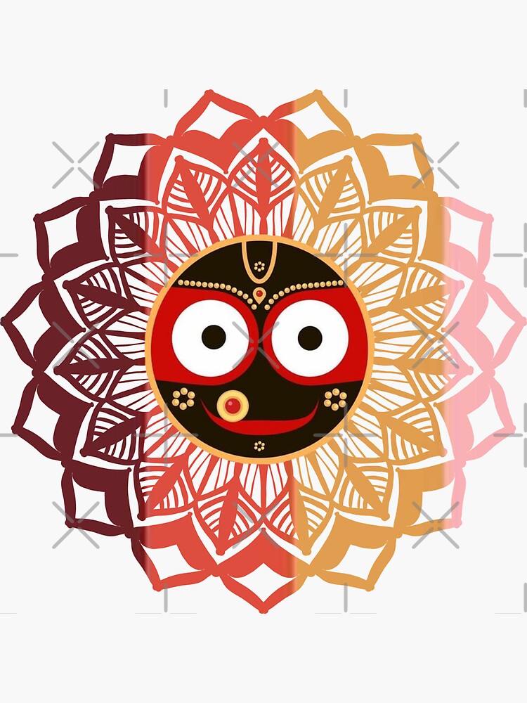 "Jagannath jai Jagannath lord Jagannath " Sticker for Sale by Krishnavi ...