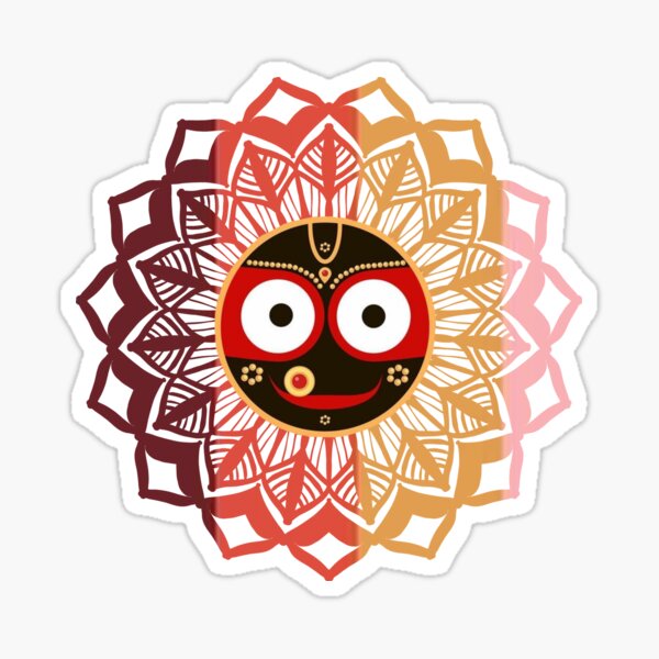 "Jagannath jai Jagannath lord Jagannath " Sticker for Sale by Krishnavi ...