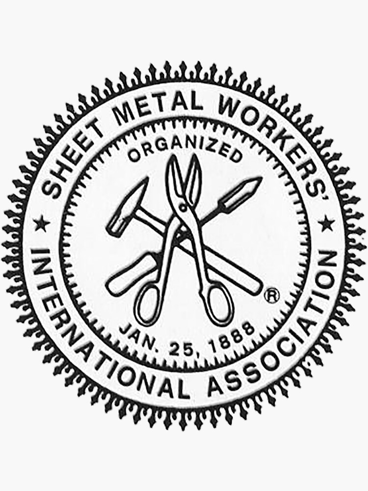 "Sheet Metal Workers Sticker" Sticker for Sale by AyanaMichael | Redbubble