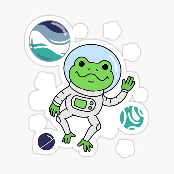 "Frog In Space Oriented Aroace Pride " Sticker for Sale by JenniferDion ...