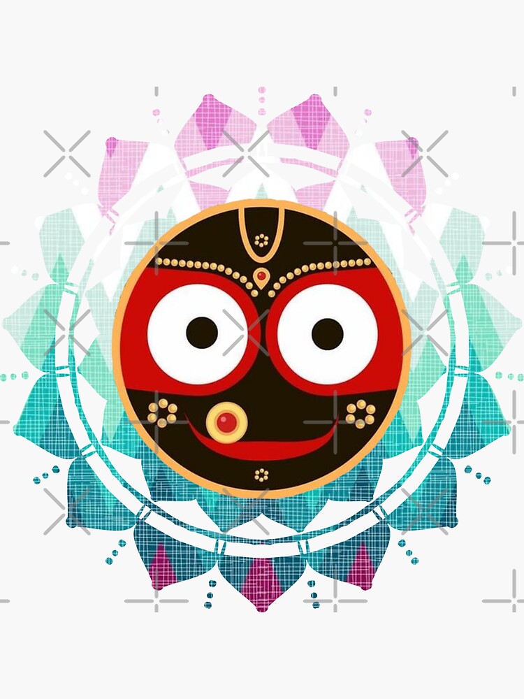 "Jagannath jai Jagannath lord Jagannath " Sticker for Sale by Krishnavi ...