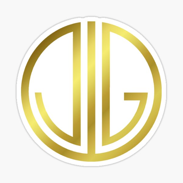 "The Great Gatsby Jay Gatsby JG Monogram (Gold)" Sticker for Sale by ...
