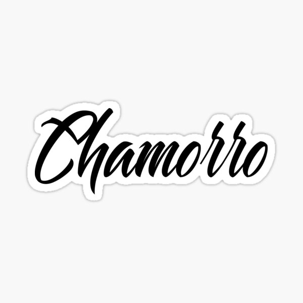 "Chamorro" Sticker for Sale by PolyMicroMela | Redbubble