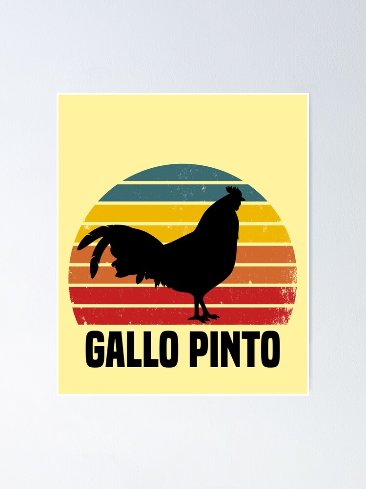 "Kids Gallo Pinto Baby Announcement Bilingual Nicaragua Toddler" Poster ...