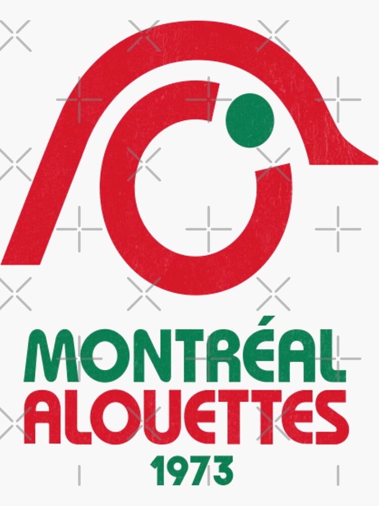 "Montreal Alouettes 1973 Vintage Logo" Sticker for Sale by kdpearce1 ...
