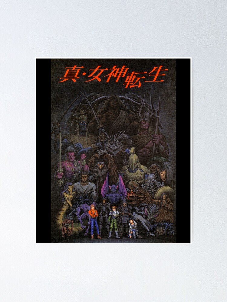 "SMT Repro Poster 'shin megami tensei'" Poster for Sale by EMMGONZALEZ ...