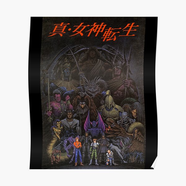 "SMT Repro Poster 'shin megami tensei'" Poster for Sale by EMMGONZALEZ ...