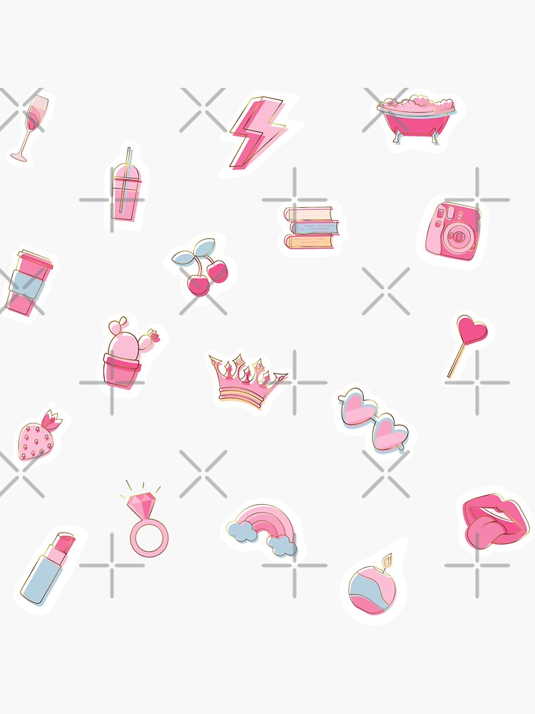 "Preppy, Preppy Aesthetic, Sticker Pack" Sticker for Sale by ...