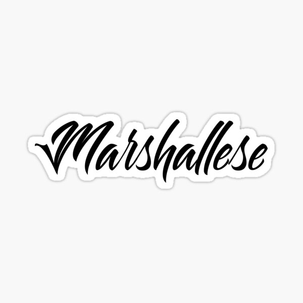 "Marshallese" Sticker for Sale by PolyMicroMela | Redbubble