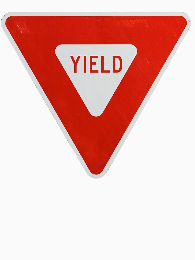 "Road Sign Traffic Yield Red Warning" Pullover Hoodie by seanlockephoto ...