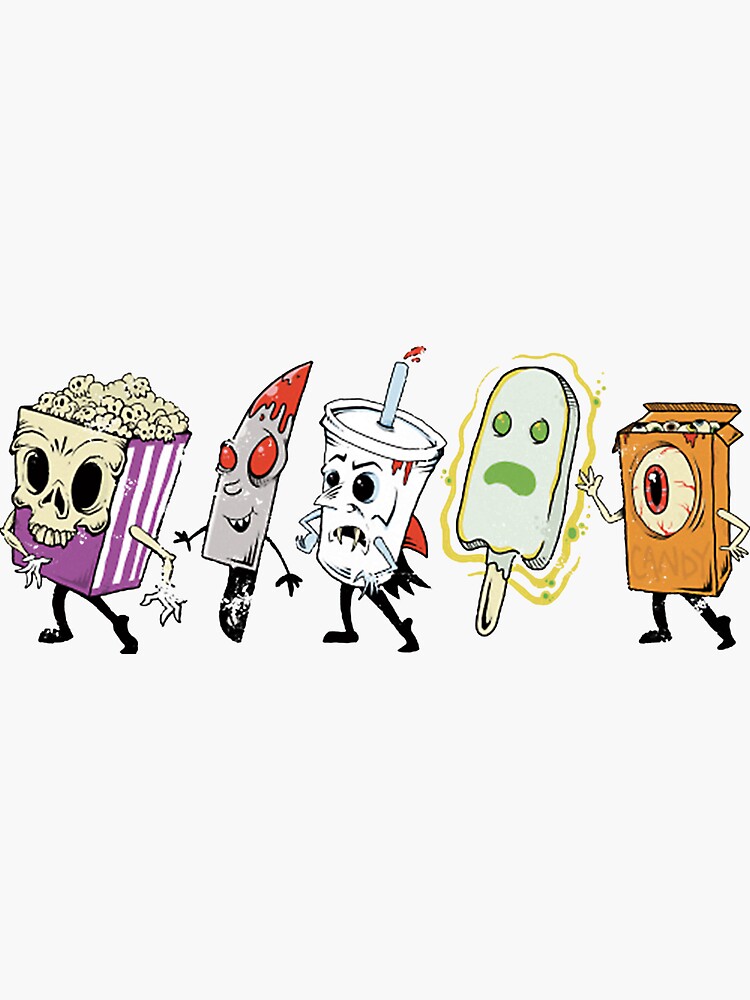 "Horror Movie Lobby" Sticker for Sale by Aynienak031 | Redbubble