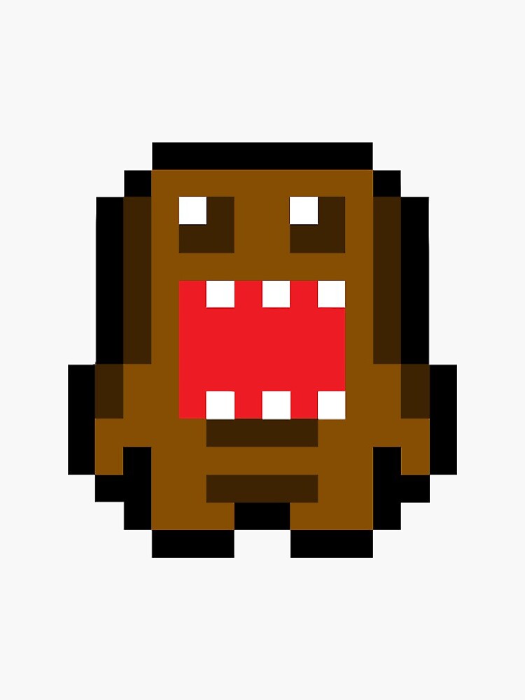 "Domo-Kun Pixel" Sticker by Kraoki | Redbubble