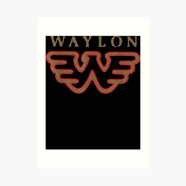"Waylon jennings official merchandise flying logo " Art Print for Sale ...