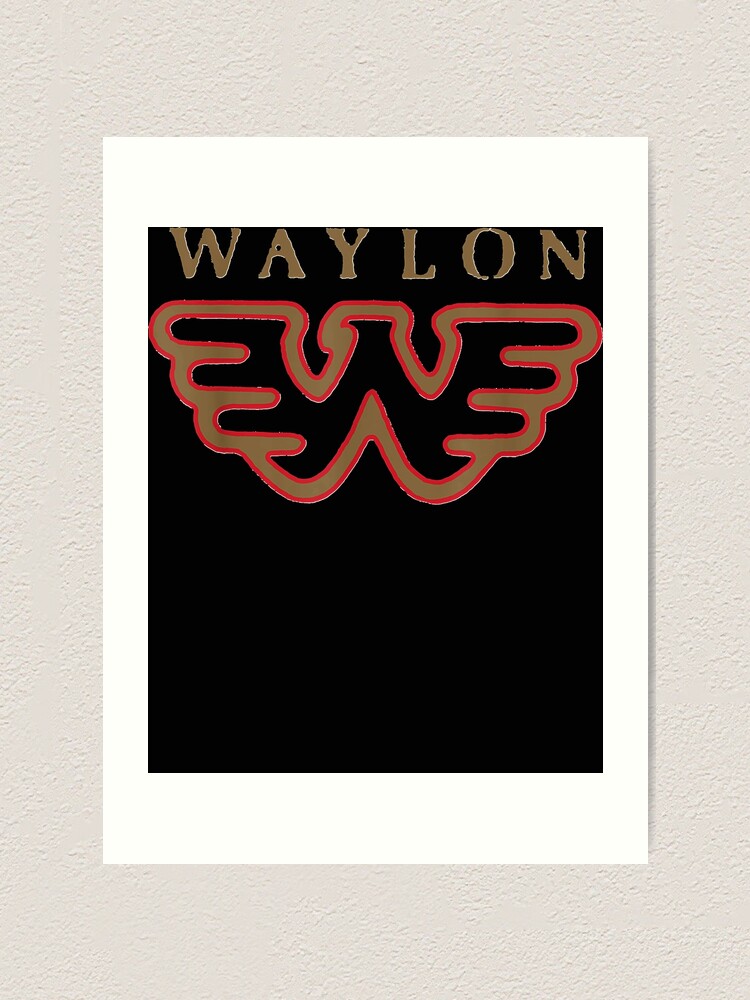 "Waylon jennings official merchandise flying logo " Art Print for Sale ...