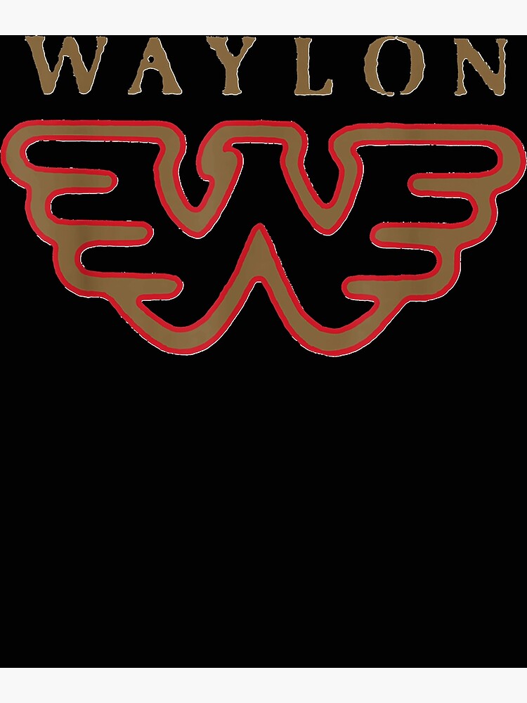 "Waylon jennings official merchandise flying logo " Poster for Sale by ...
