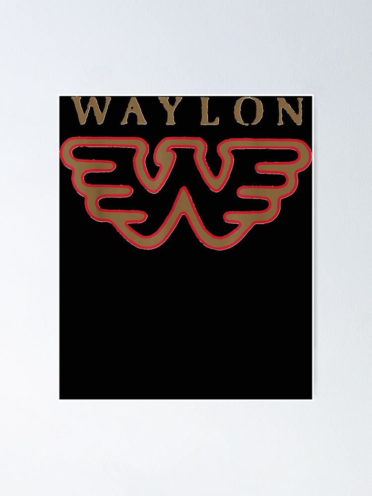 "Waylon jennings official merchandise flying logo " Poster for Sale by ...
