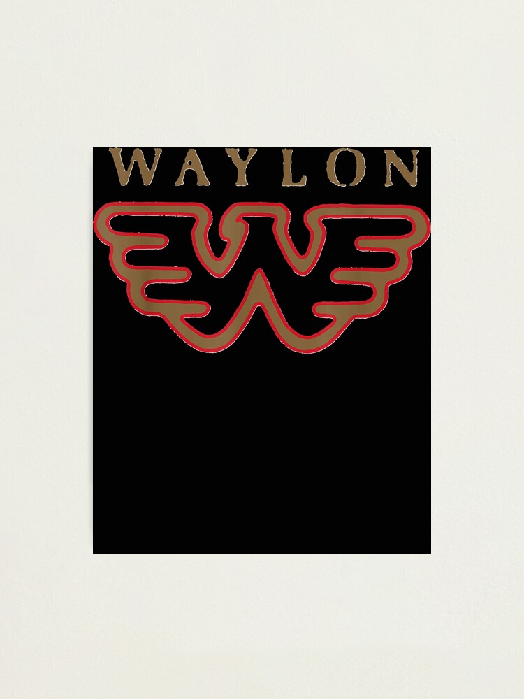 "Waylon jennings official merchandise flying logo " Photographic Print ...