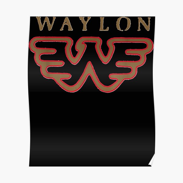 "Waylon jennings official merchandise flying logo " Poster for Sale by ...