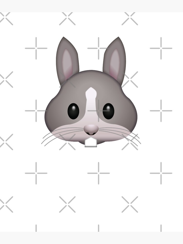 "Cute Rabbit Emoji" Art Print for Sale by PrintPress | Redbubble