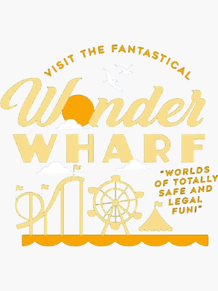 "Wonders wharff" Sticker for Sale by KIMHATTON | Redbubble