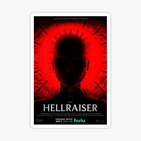 "Hellraiser" Sticker for Sale by krystalblock | Redbubble