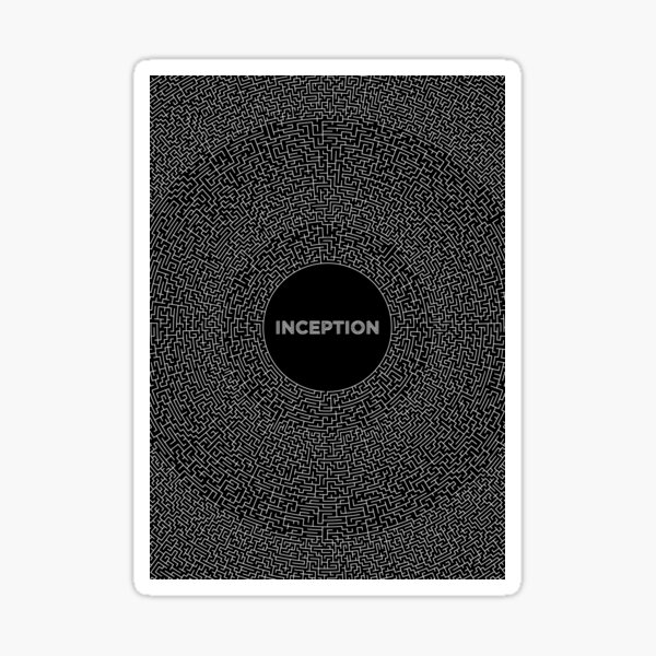 "Inception Movie Poster" Sticker by miketea | Redbubble