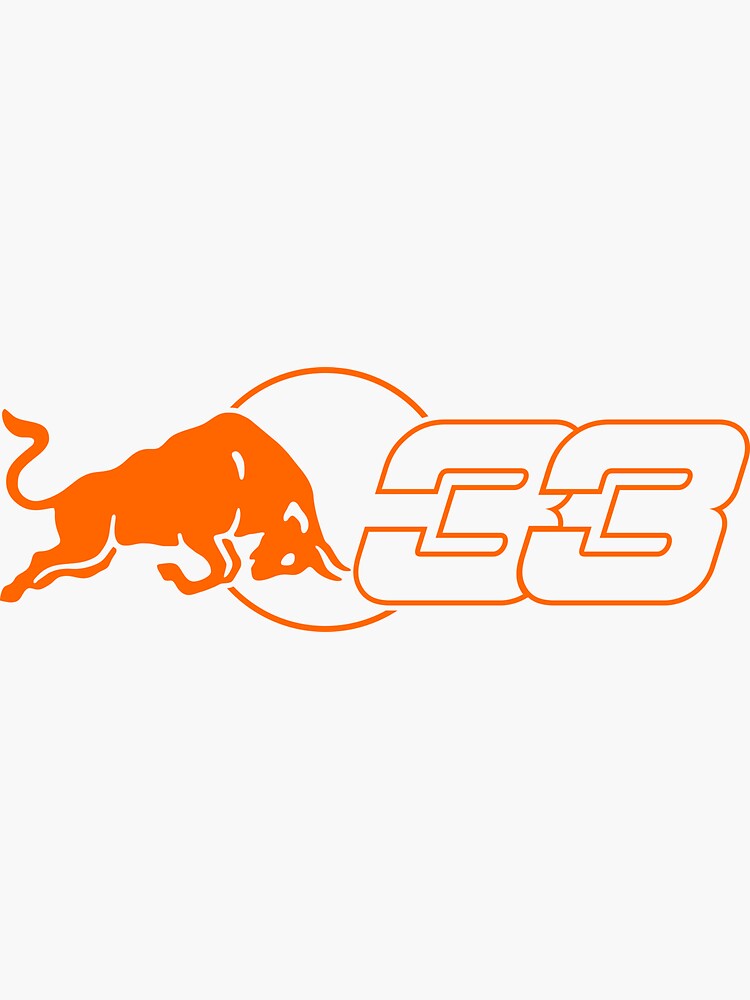 "VER 33 - VER VERSTAPPEN" Sticker for Sale by EnaRunte | Redbubble