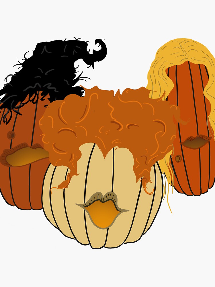 "Hocus Pocus Pumpkins" Sticker for Sale by Hodgy2Times | Redbubble