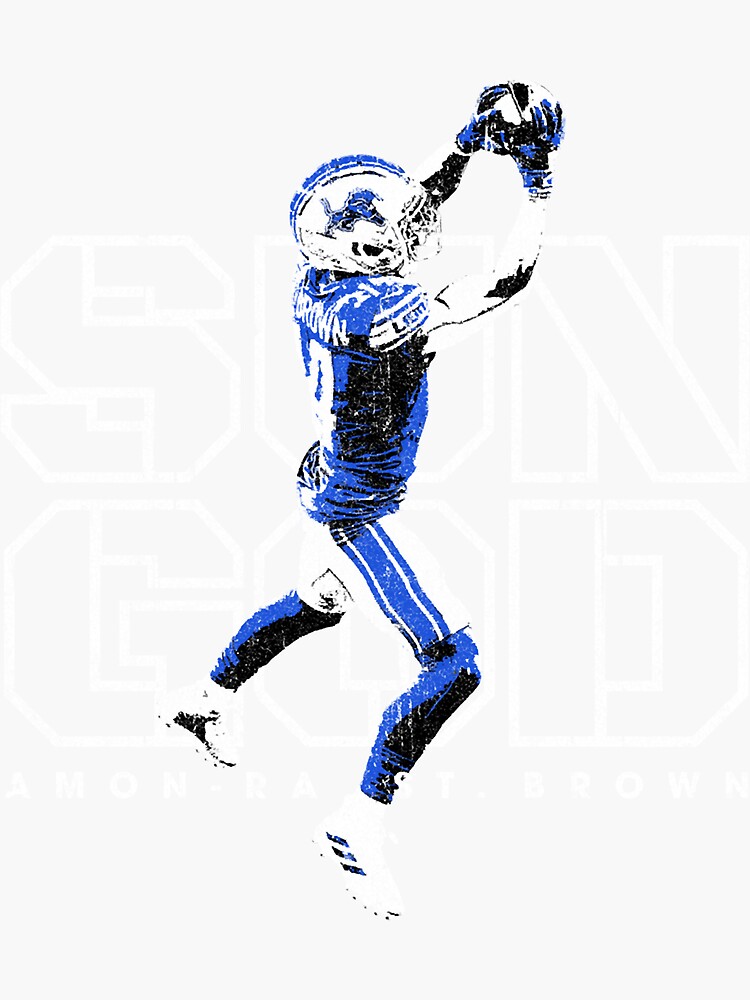 "Amon-Ra St. Brown" Sticker for Sale by RickMoss | Redbubble