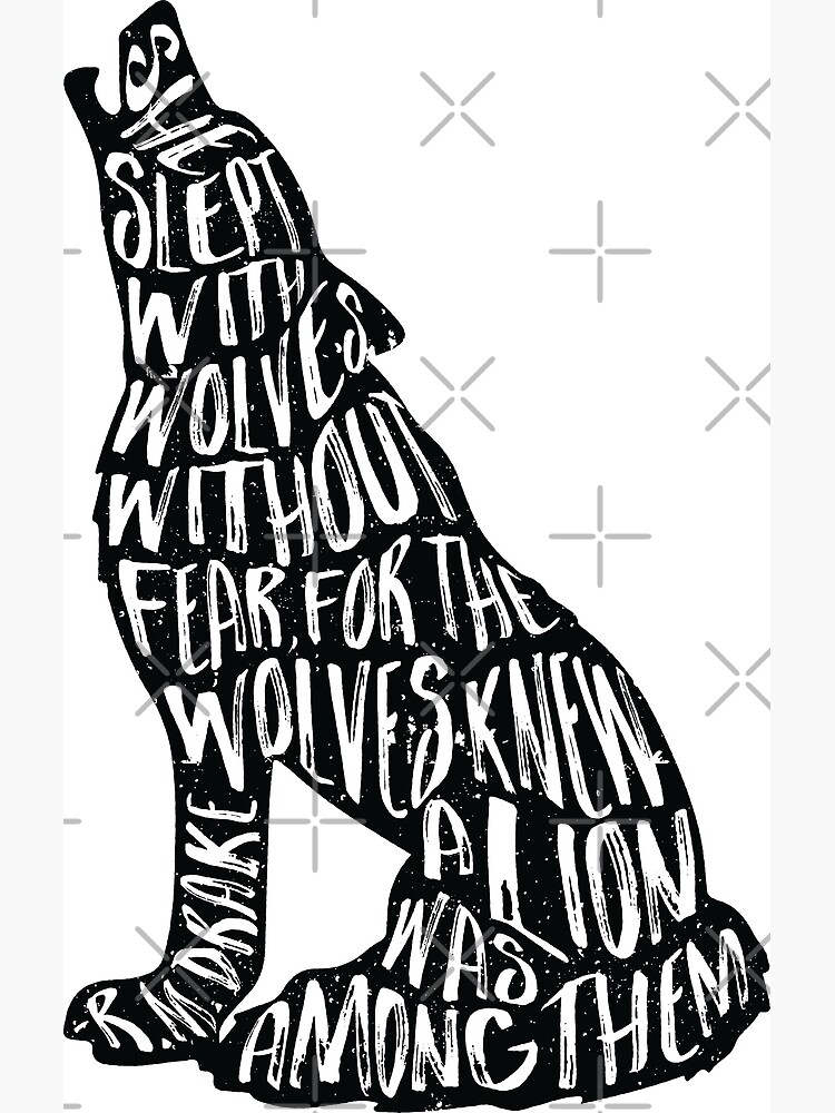 "Wolf typography quote" Art Print for Sale by jillcook | Redbubble