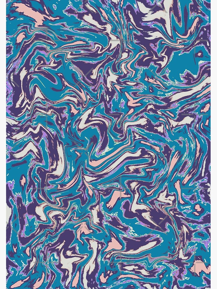 Póster «Textura de marmoleado azul, efecto de mármol, diseño de ...