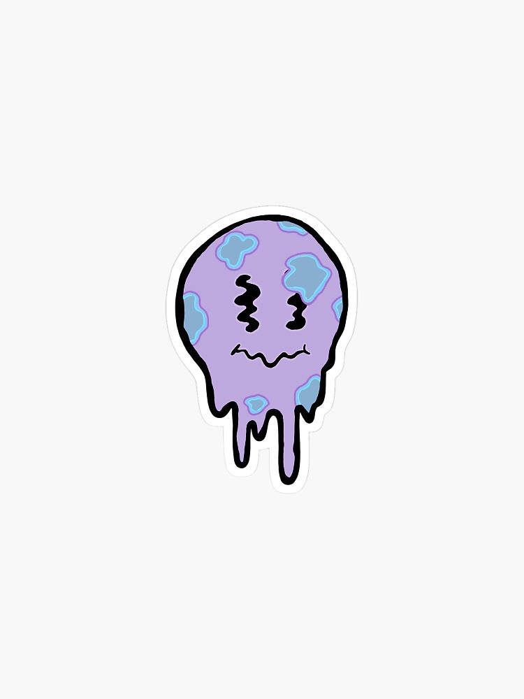 "Drippy Aesthetic face " Sticker for Sale by EarthJoy345 | Redbubble
