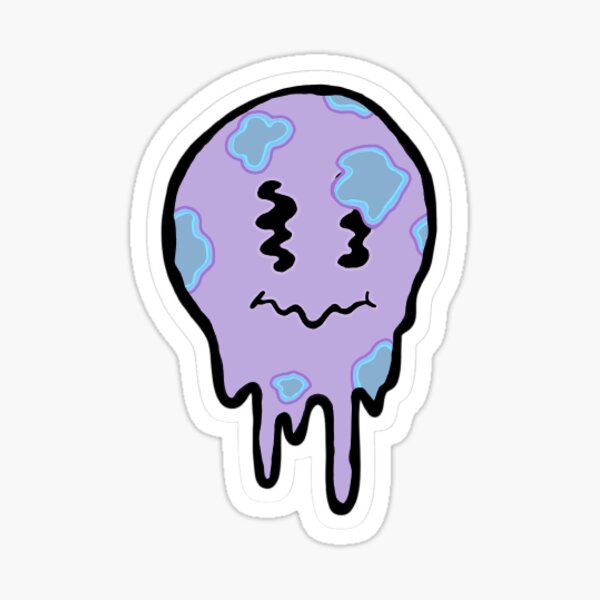 "Drippy Aesthetic face " Sticker for Sale by EarthJoy345 | Redbubble