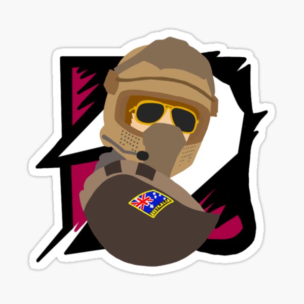 "Mozzie (Rainbow Six Siege)" Sticker for Sale by SeabrookCreate | Redbubble