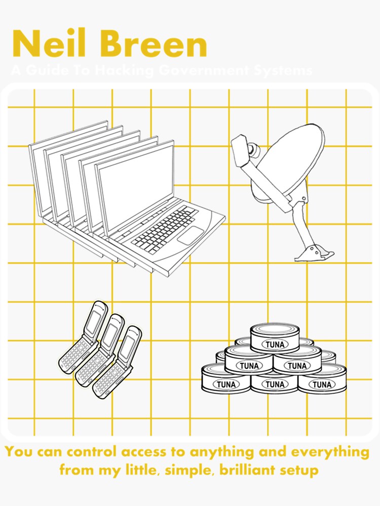 "Neil-Breen-A-Guide-to-Hacking" Sticker for Sale by Shome275rz | Redbubble