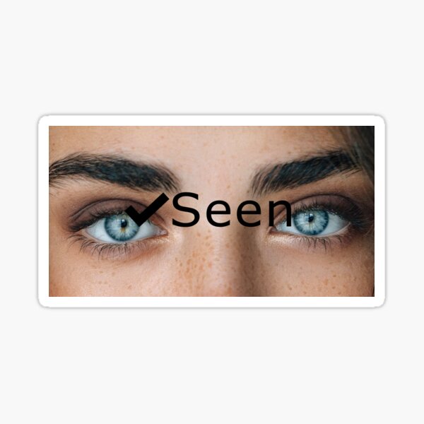 " Seen" Sticker by tdszu | Redbubble