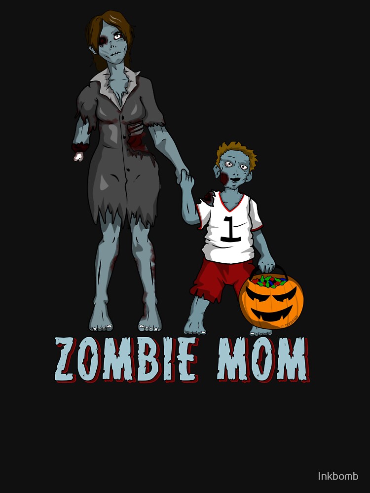 Halloween Tshirt For Women Zombie Mom Zombie Shirt T Shirt For Sale By Inkbomb Redbubble