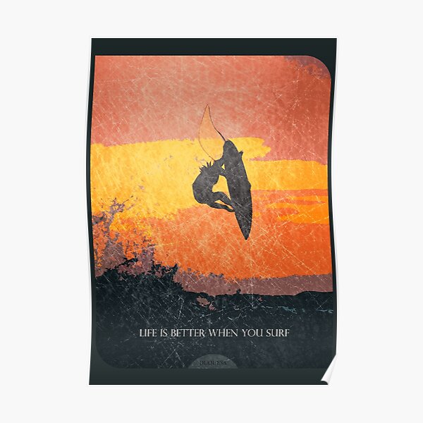 Digital Prints catch the wave san diego poster Sharon Art ...