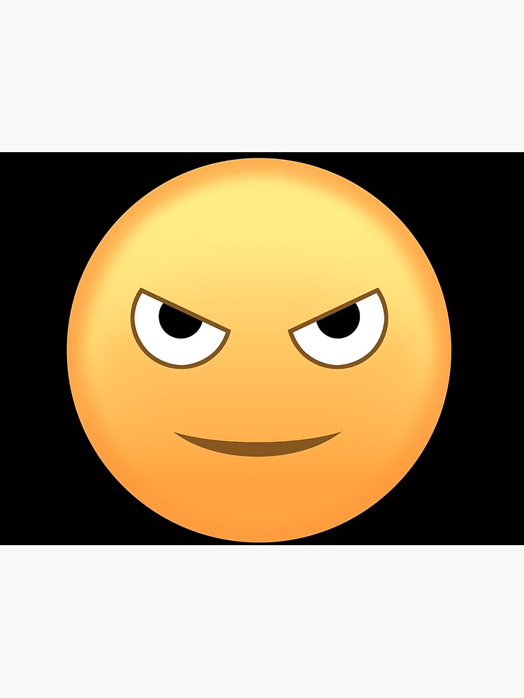 "Mischievous Emoji" Poster for Sale by WaywardThunder | Redbubble