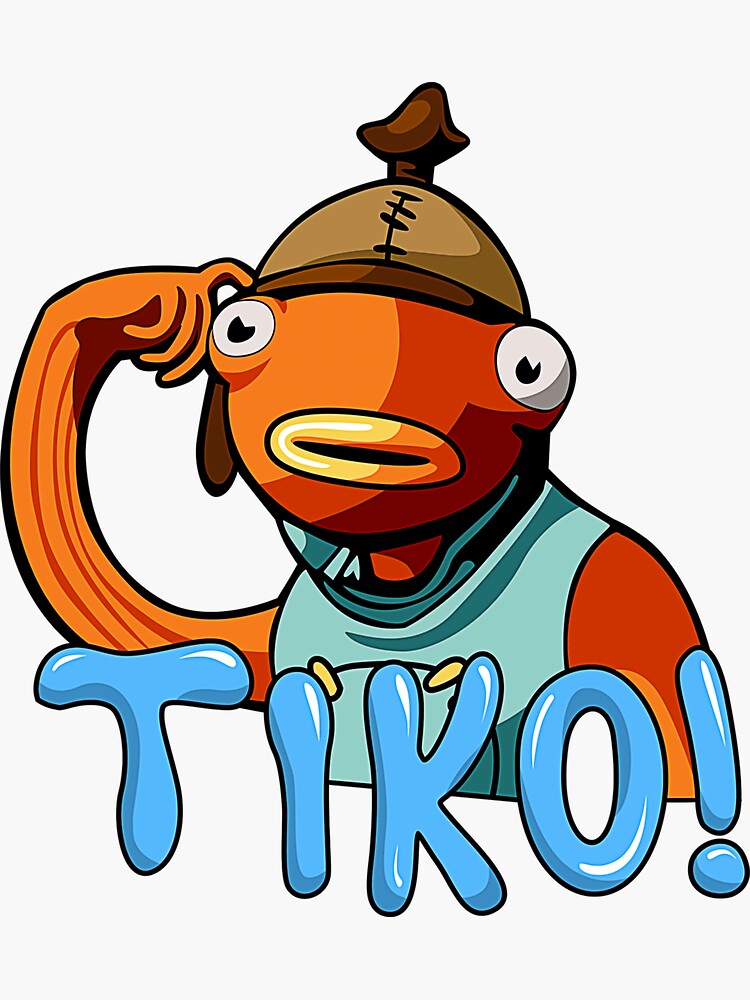 "tika tiko fish " Sticker for Sale by MicaelMcca | Redbubble