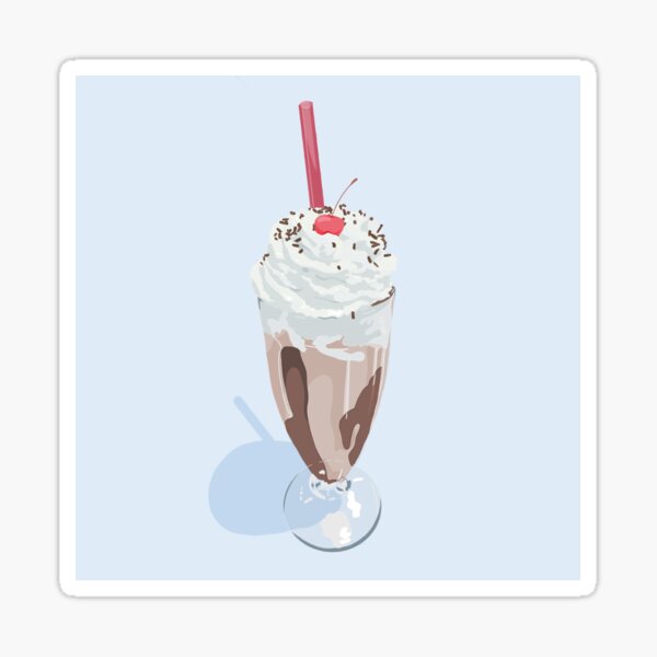 "Milkshake" Sticker for Sale by ZaraZaman | Redbubble