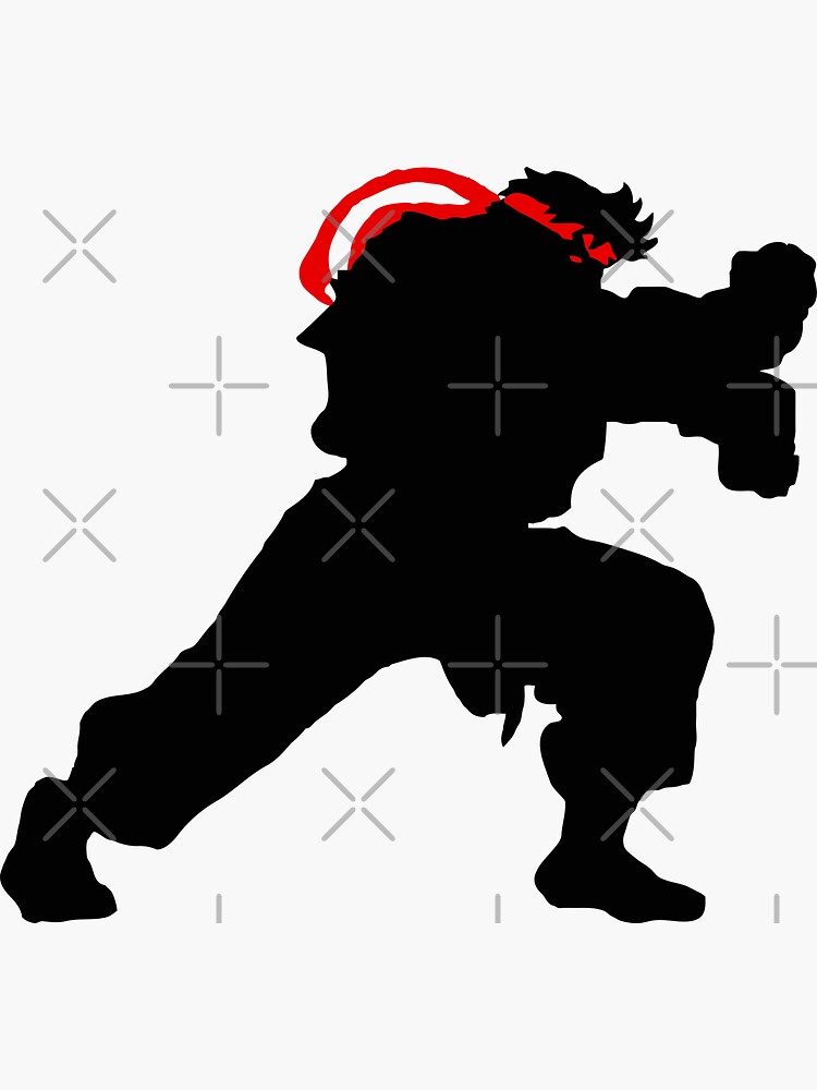 "Street Fighter Ryu " Sticker for Sale by hip-hop-art | Redbubble