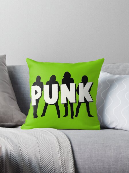 "PUNK" Pillow for Sale by BobbyG305 | Redbubble
