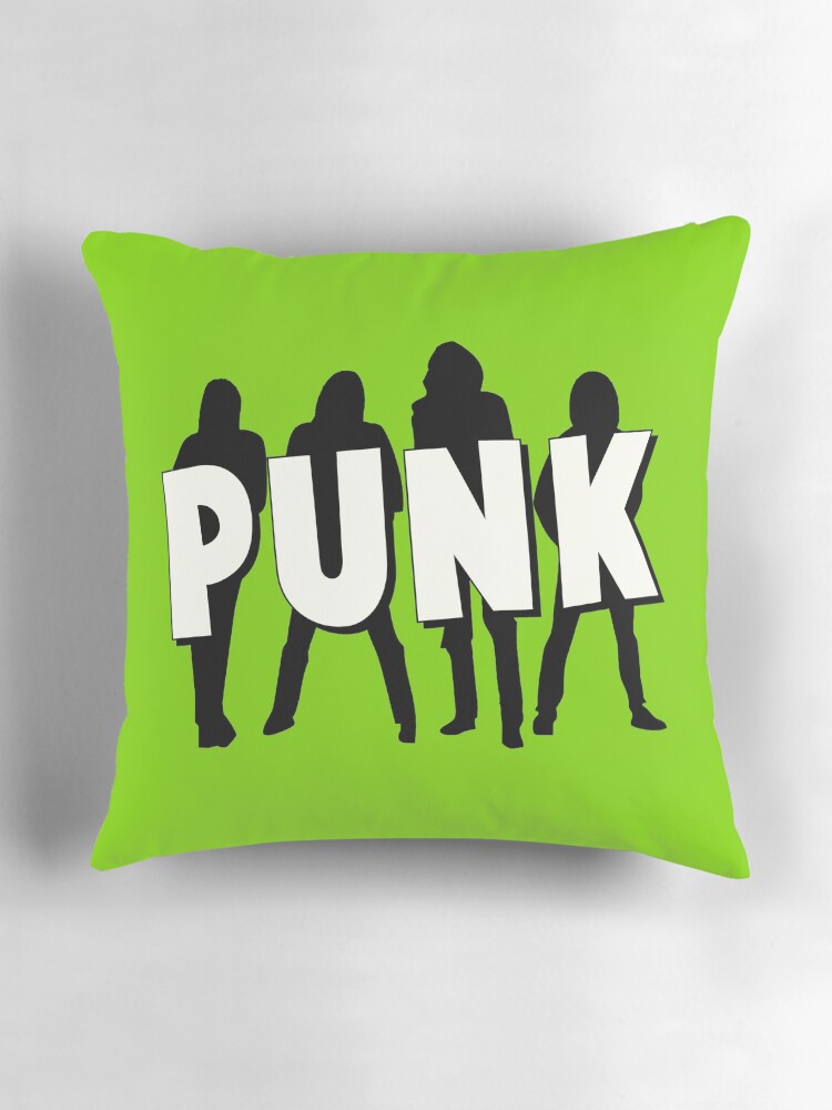 "PUNK" Pillow for Sale by BobbyG305 | Redbubble