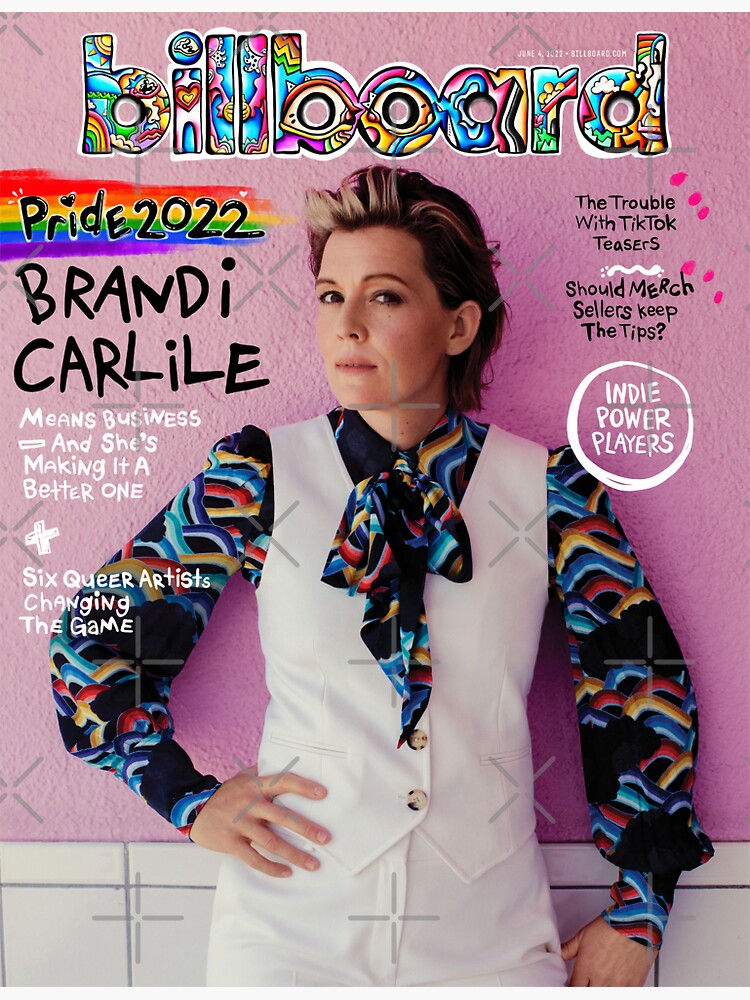 "Billboard Pride 2022 Brandi Music Carlile" Sticker for Sale by ...