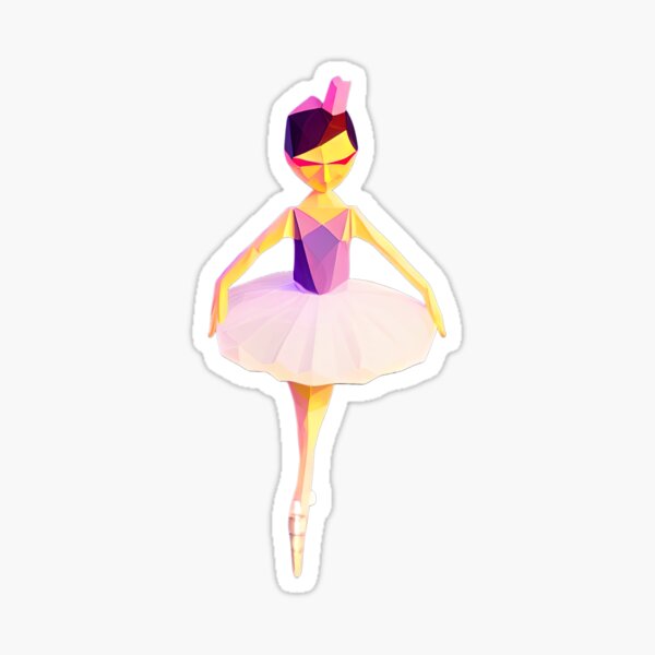 "Ballet Dancer" Sticker for Sale by PolygonXYZ | Redbubble