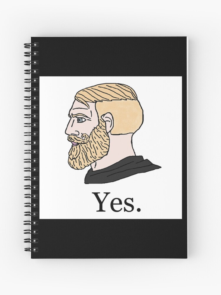 "blonde chad, yes chad meme, twitter giga chad meme Active" Journal for ...